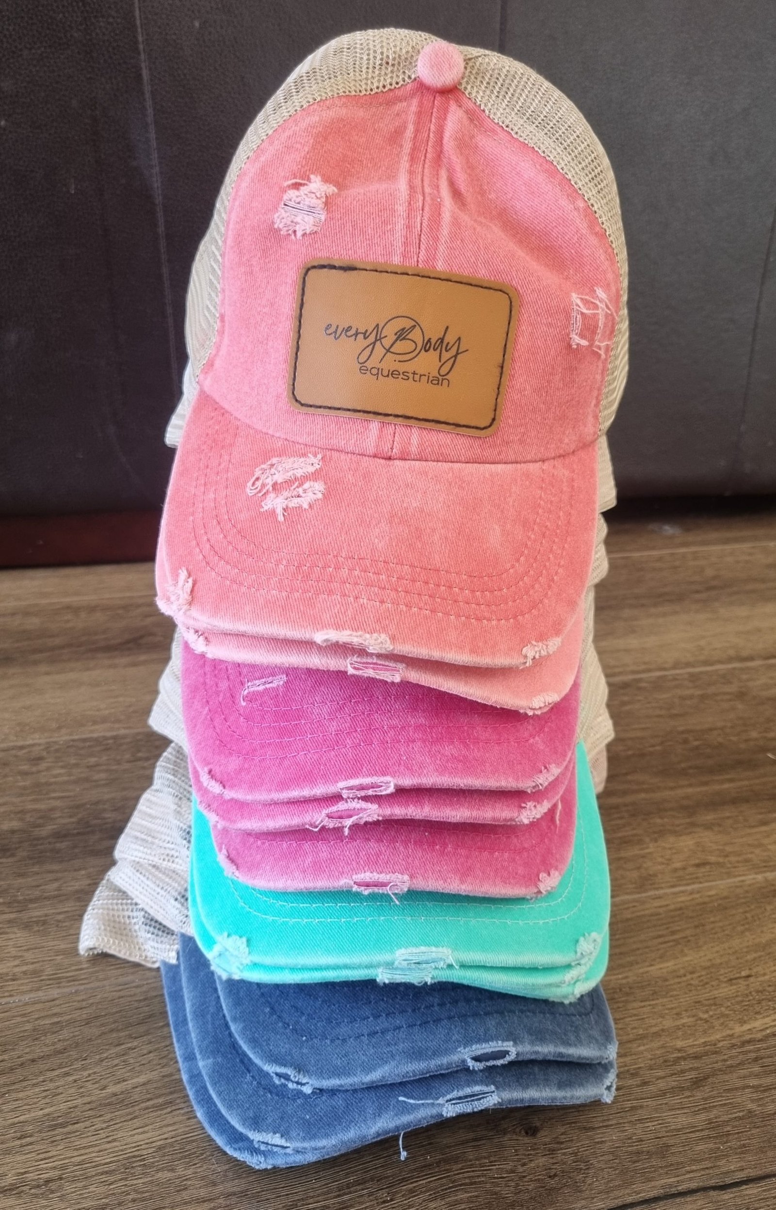 Distressed Ponytail Trucker Cap - everybody equestrian